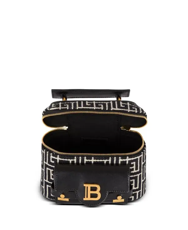 Balmain B-buzz Vanity In Monogram Jacquard