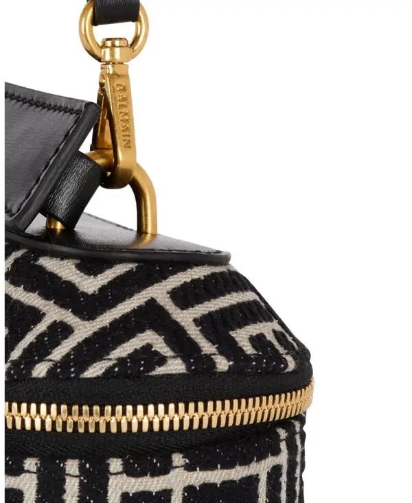 Balmain B-buzz Vanity In Monogram Jacquard