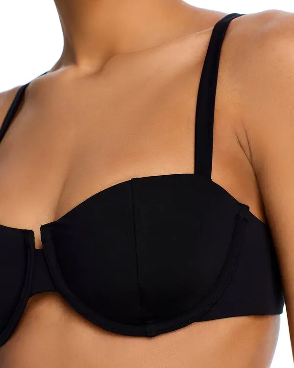 Aqua Underwire Bikini Top - Black