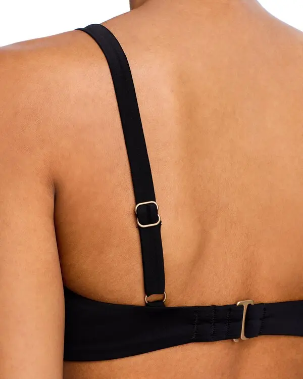 Aqua Underwire Bikini Top - Black