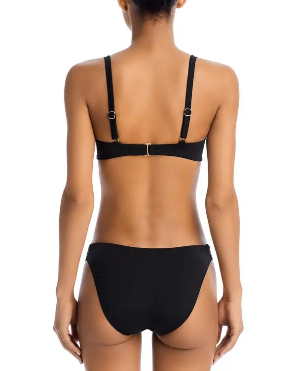 Aqua Underwire Bikini Top - Black