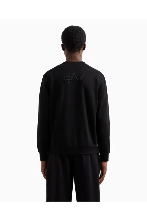 Emporio Armani Ea7 Visibility Cotton Crew-neck Sweatshirt