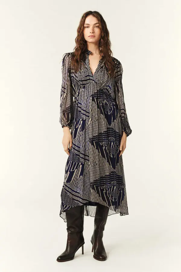 Ba&sh Antal Mid-length Dress - Blue