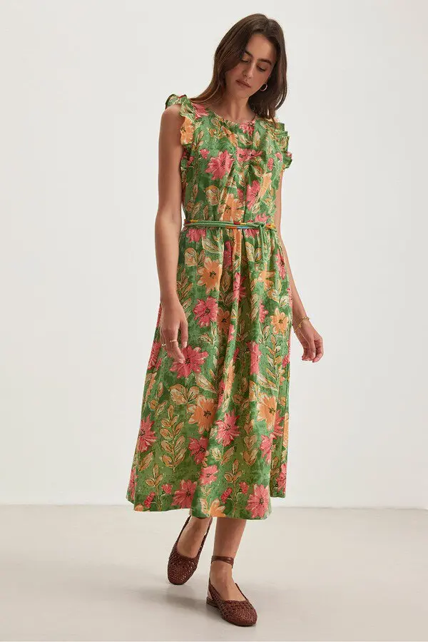 Velvet By Graham & Spencer Elaria Floral Printed Dress - Floral / Multicolor