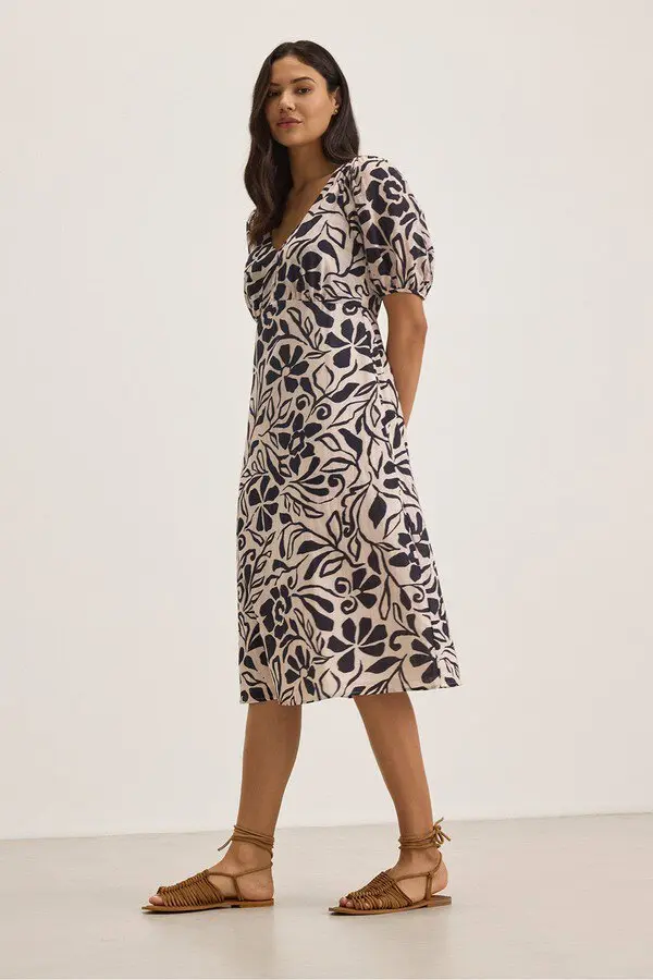 Velvet By Graham & Spencer India Printed Midi Dress
