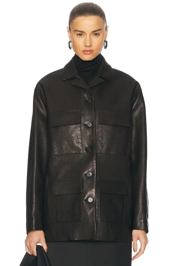 Khaite Morsson Leather Jacket
