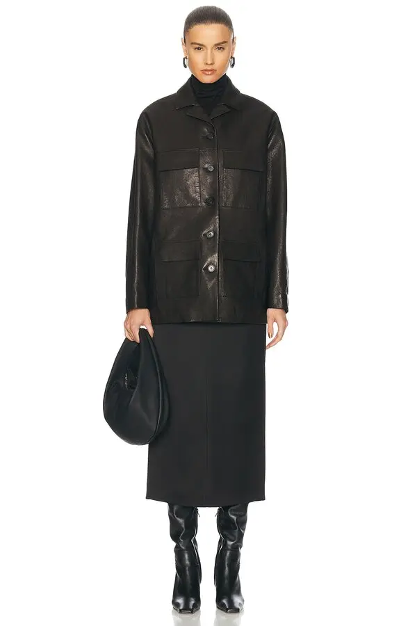 Khaite Morsson Leather Jacket