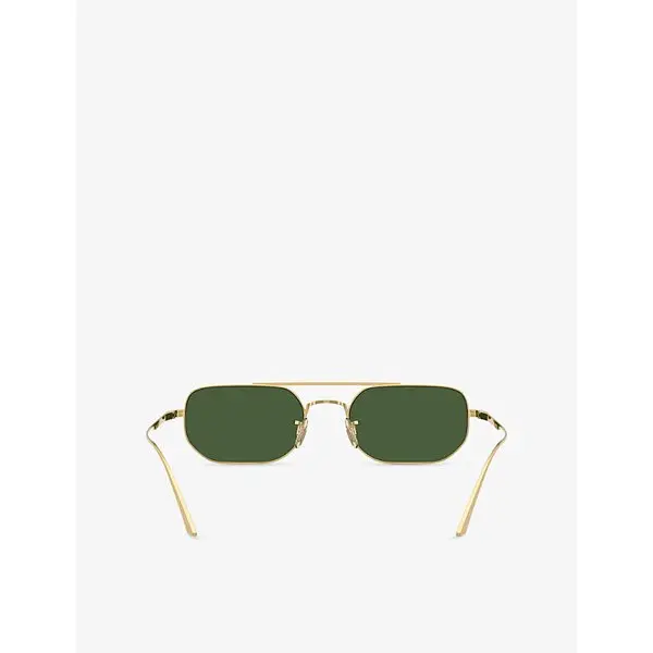 Oliver Spencer Angular-frame Steel Sunglasses