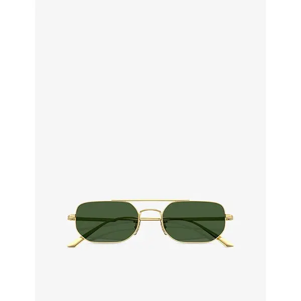 Oliver Spencer Angular-frame Steel Sunglasses