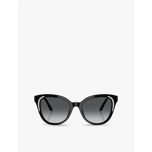 SWAROVSKI Sk6031 Butterfly Sunglasses - Black