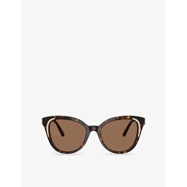 SWAROVSKI Butterfly Sunglasses - Brown