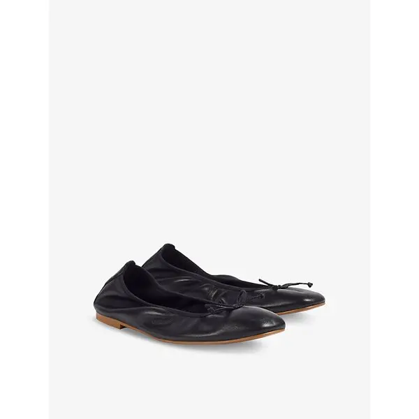LK BENNETT Trilly Leather Ballerina Flats