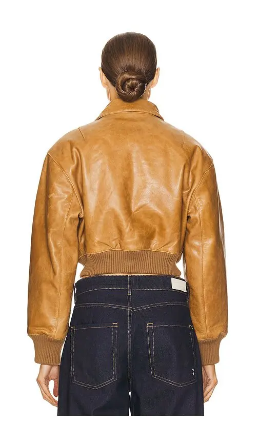 HELSA Leather Bomber Jacket