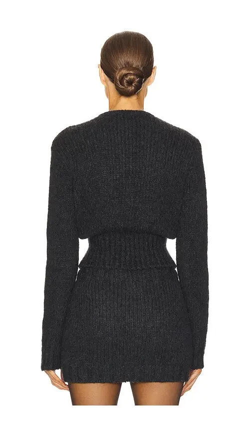 HELSA Annabelle Cardigan - Dark Heather Grey