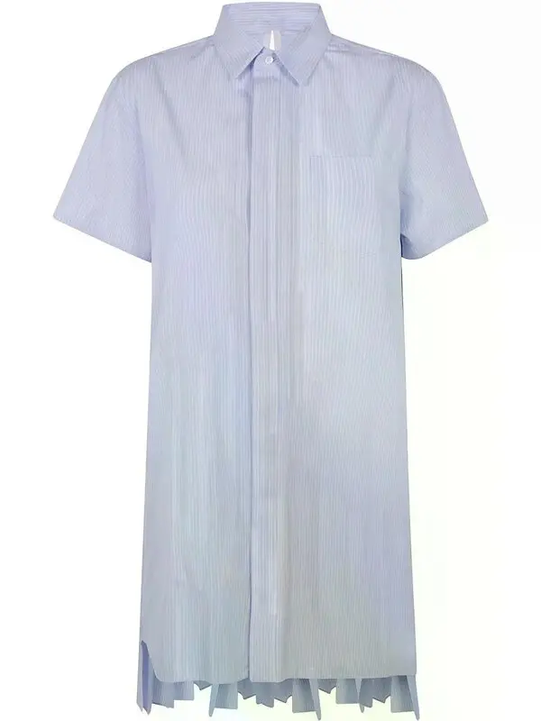 Sacai Striped Mini Dress - Blue