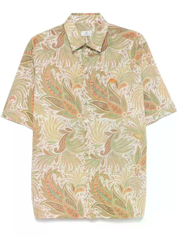 Etro Paisley-print Shirt - Green