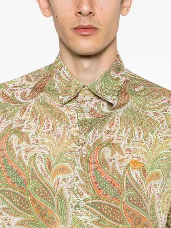 Etro Paisley-print Shirt - Green