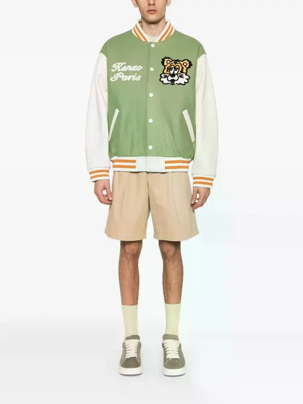 Kenzo X Verdy Collection Varsity Jacket In Green - 77% Off