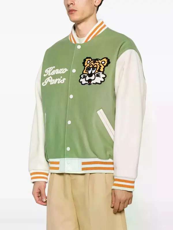 Kenzo X Verdy Collection Varsity Jacket In Green - 77% Off