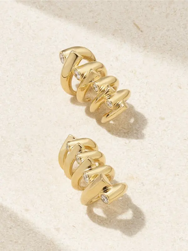 TABAYER Oera 18-karat Diamond Earrings - Gold