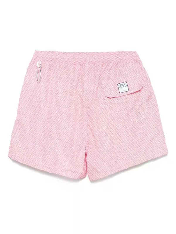 Fedeli Madeira Swim Shorts - Red