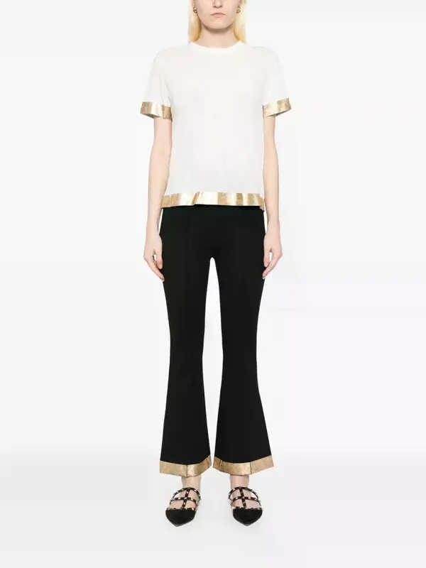 Cynthia Rowley Foil-hem T-shirt