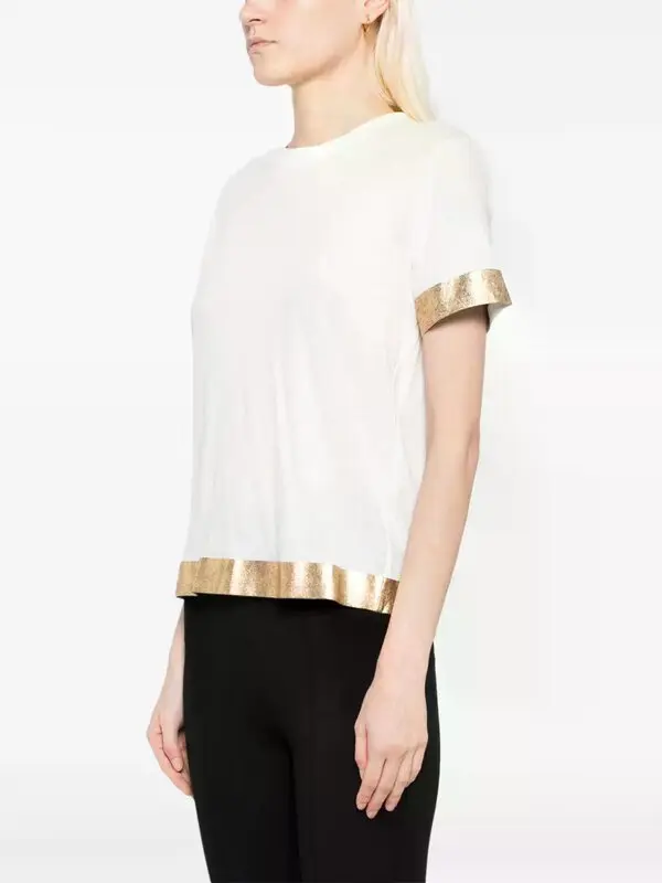 Cynthia Rowley Foil-hem T-shirt