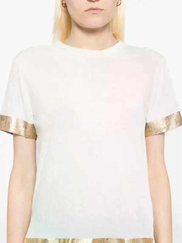 Cynthia Rowley Foil-hem T-shirt