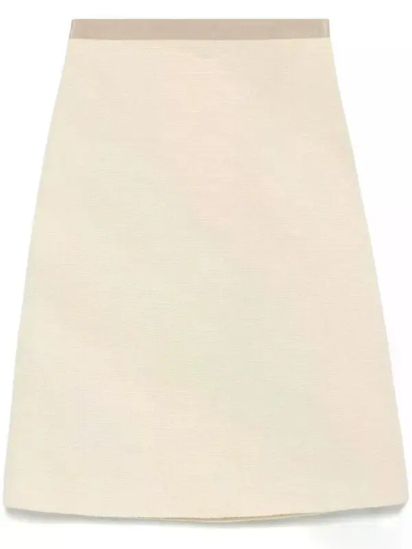 Valentino Garavani Tweed Midi Skirt - Neutrals