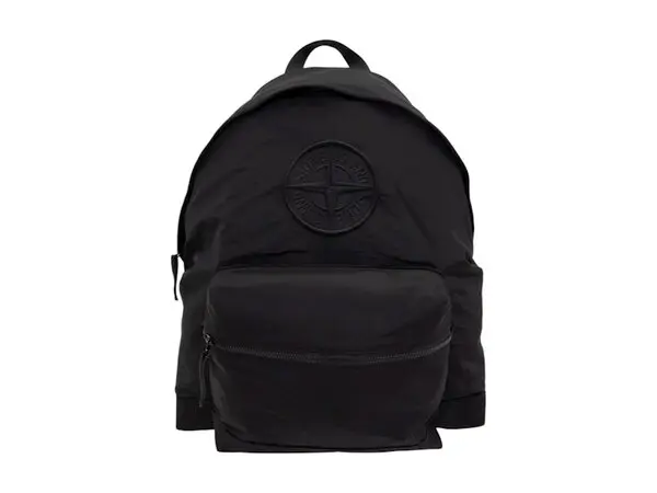 Stone Island Compass Embroidered Zipped Backpack