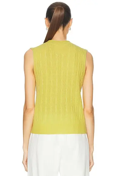 Guest In Residence Cashmere Cable Vest