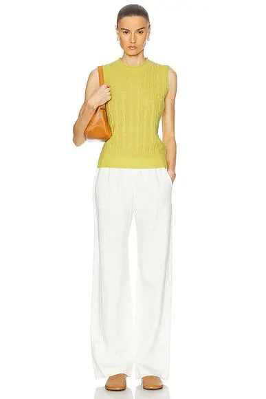 Guest In Residence Cashmere Cable Vest