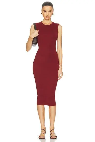 FLORE FLORE Esme Midi Dress - Syrah