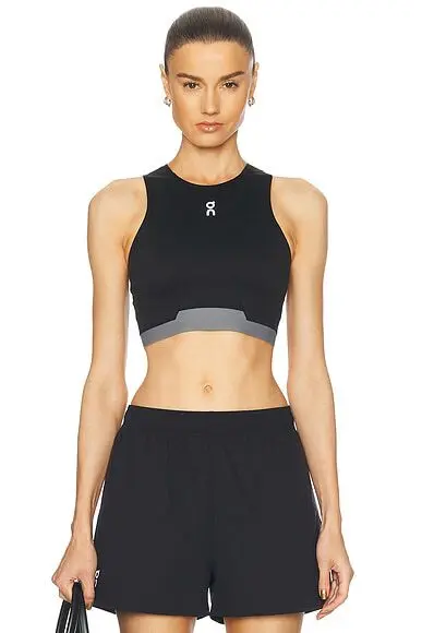 On Train 2 In 1 Crop Top - Black