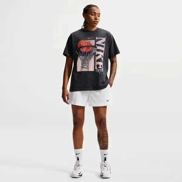 Nike Essential Dri-fit Mesh Basketball Shorts - White