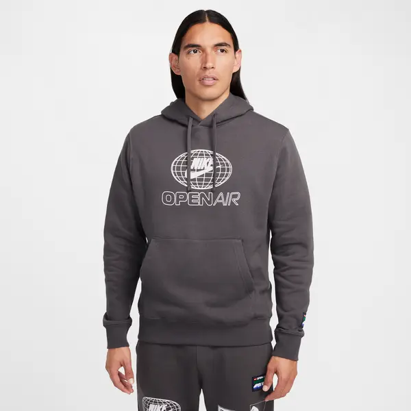 Nike Sportswear Club Fleece Pullover Hoodie - Brown