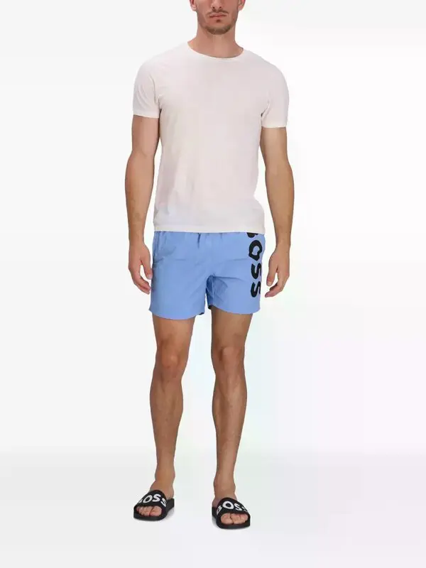 BOSS Logo-print Swim Shorts