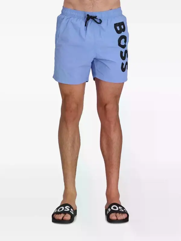 BOSS Logo-print Swim Shorts