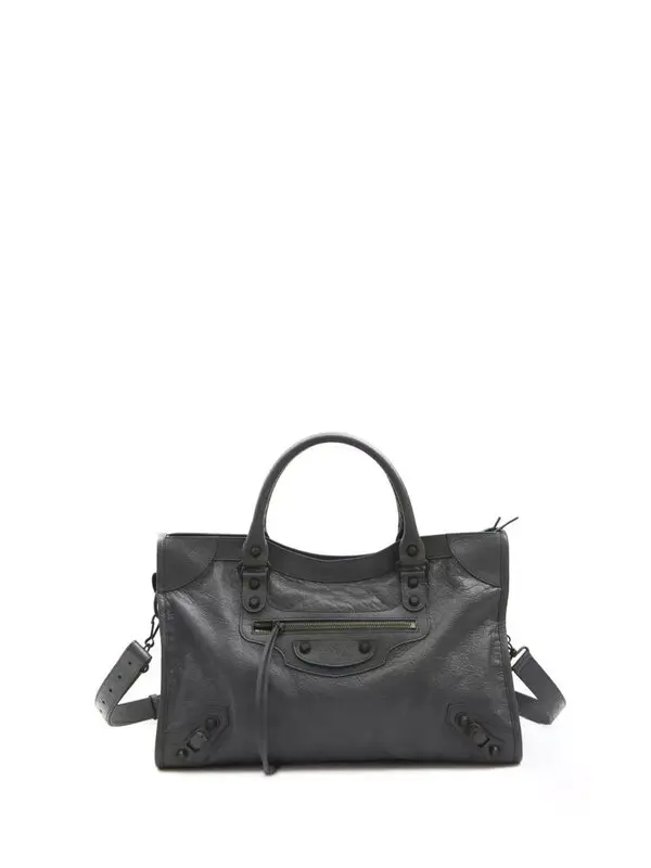Balenciaga Medium Le City Leather Bag - Grey