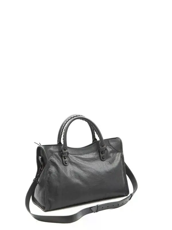 Balenciaga Medium Le City Leather Bag - Grey