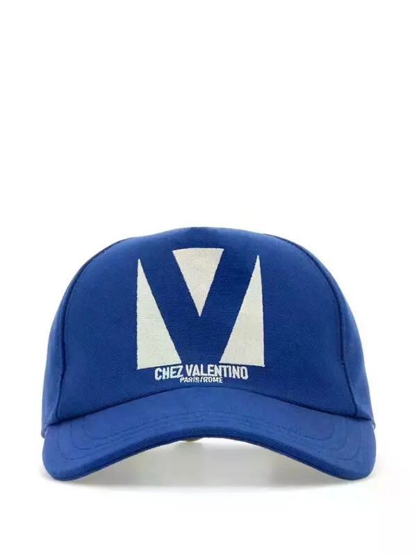 Valentino Garavani Chez Cotton Cap - Blue