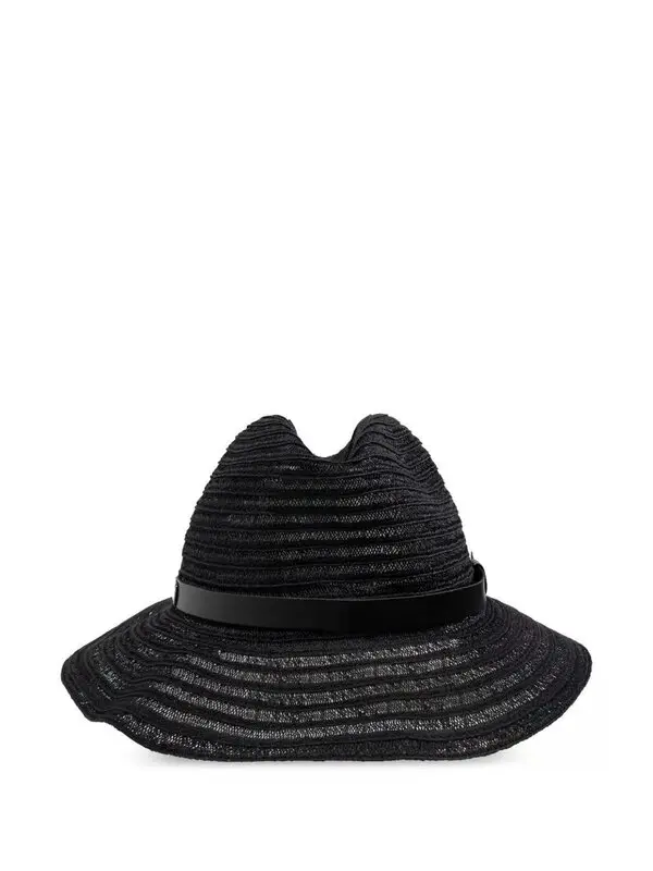 Emporio Armani Straw Hat - Black