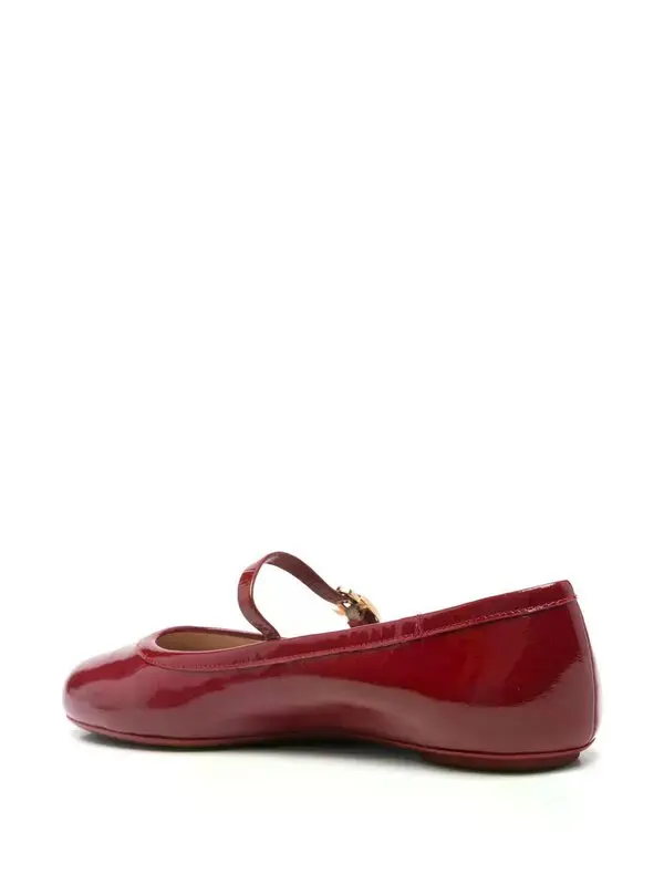 GIANVITO ROSSI Carla Ballerinas - Red