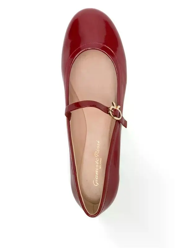 GIANVITO ROSSI Carla Ballerinas - Red