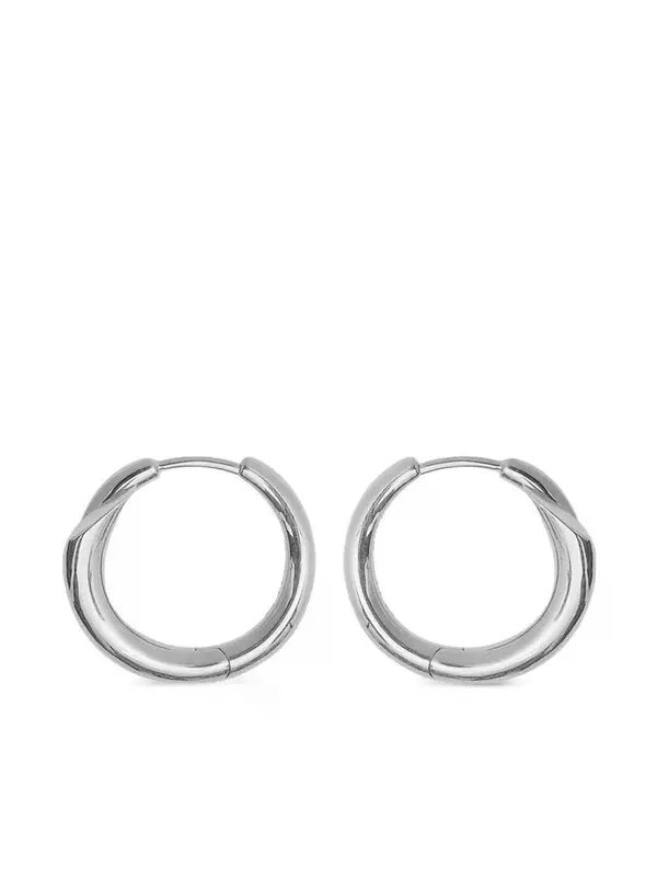 Charlotte Chesnais Biseau Hoop Earrings - Silver