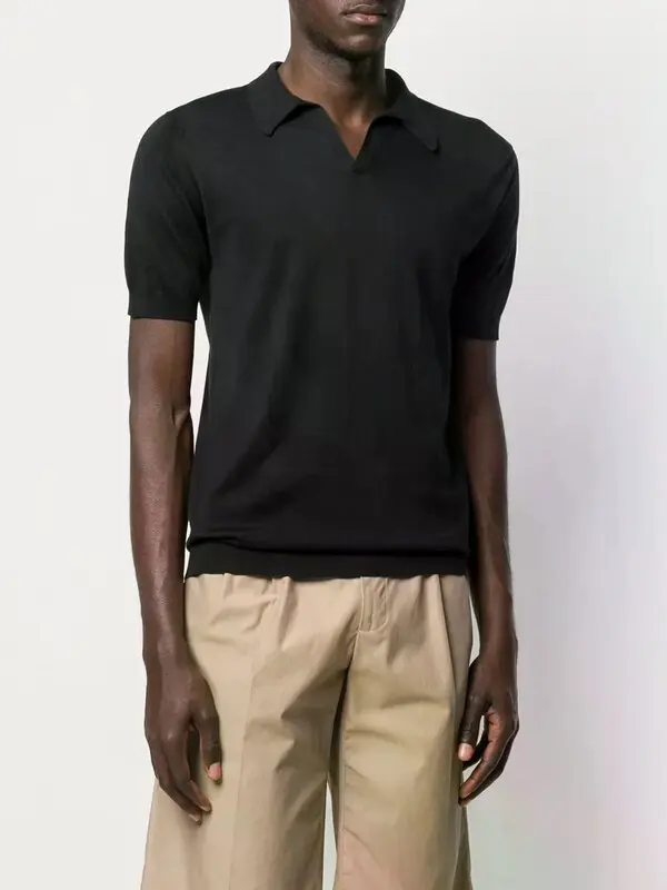 John Smedley Noah Polo Shirt - Black