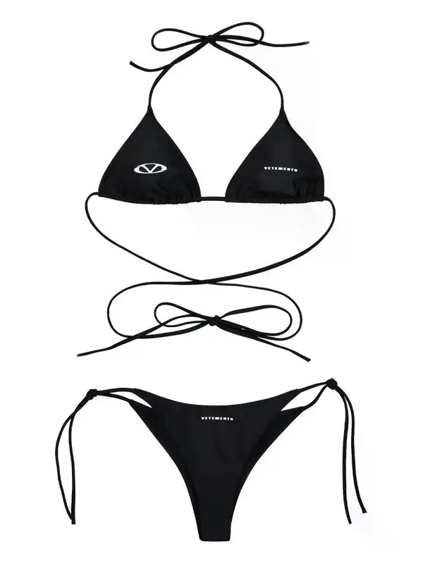 Vetements Logo-print Bikini Set