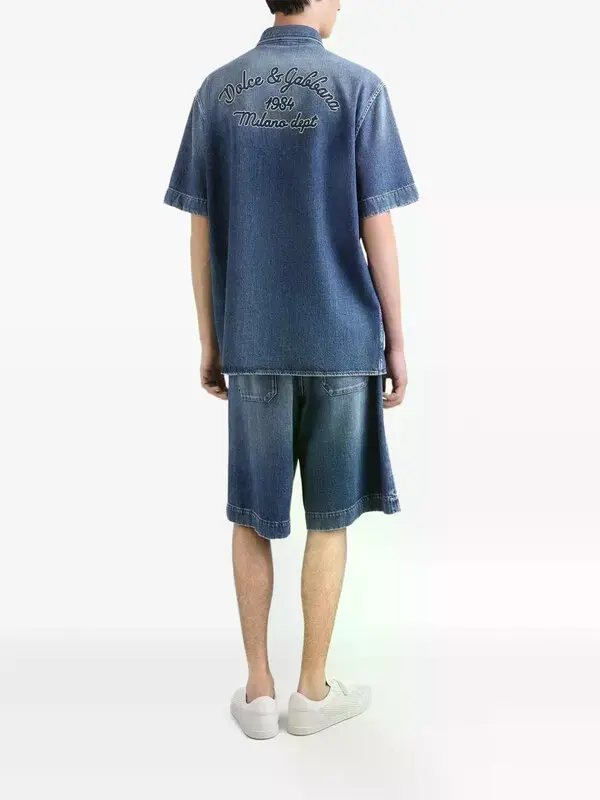 Dolce & Gabbana Short-sleeved Denim Shirt