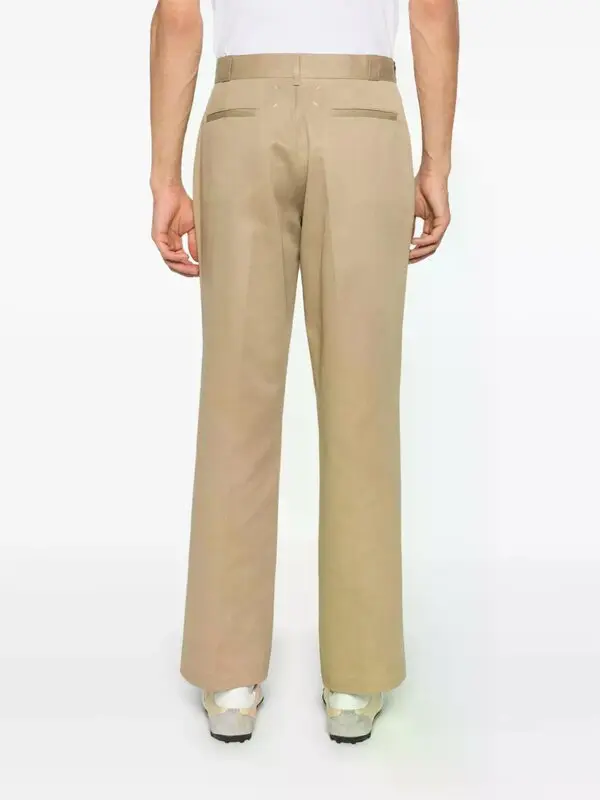MAISON MARGIELA Creased Trousers - Neutrals