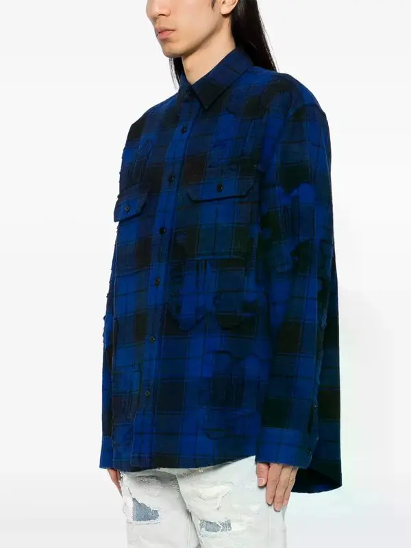 PURPLE BRAND Gothic P Flannel Shirt